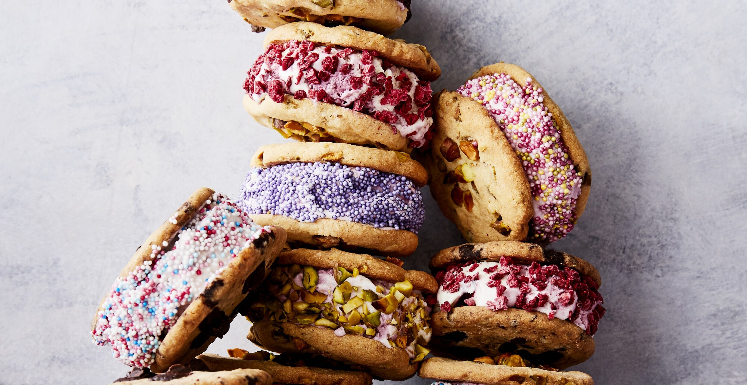 Deze ijs-sandwiches zijn het perfecte toetje voor een zwoele zomeravond ...