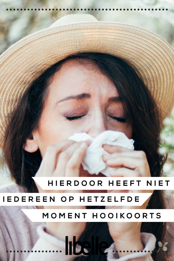 Hierdoor heeft niet iedereen op hetzelfde moment last van hooikoorts ...