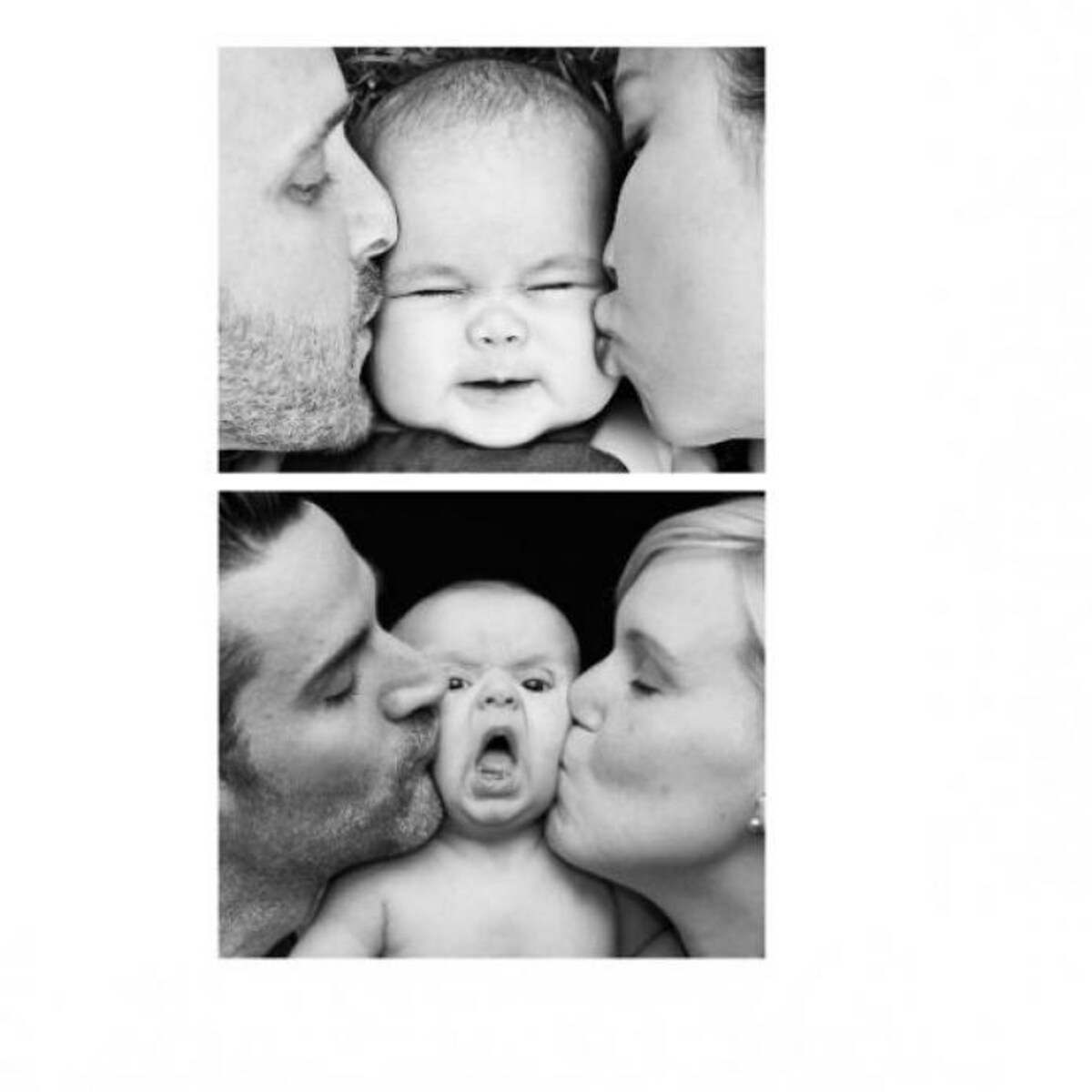 Zwarte Babyfoto
