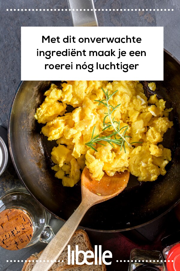 Met dit onverwachte ingrediënt maak je een roerei nóg luchtiger | Libelle