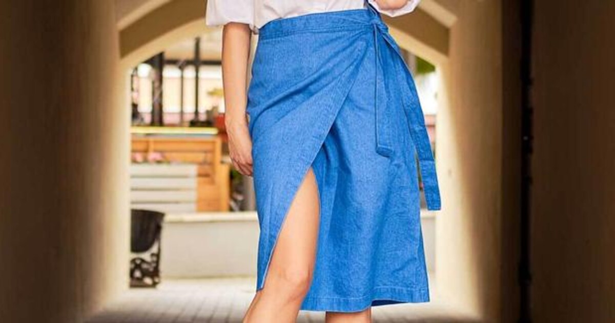 5 verschillende looks met één wikkelrok: zó doe je dat | Libelle