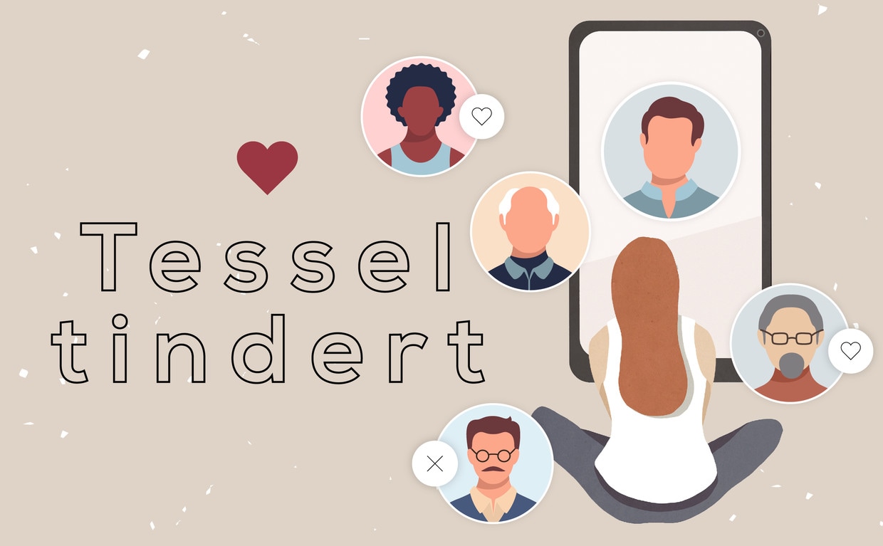 Tessel tindert: “Ik houd van zijn grote mannenlijf, de manier waarop ...
