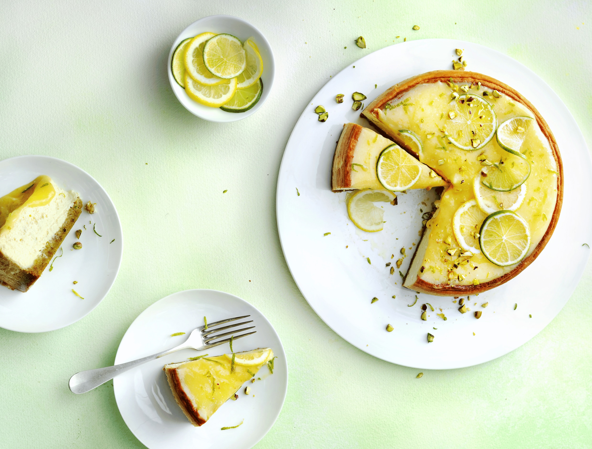 Recept: frisse limoen-cheesecake met (homemade) limoencustard | Libelle