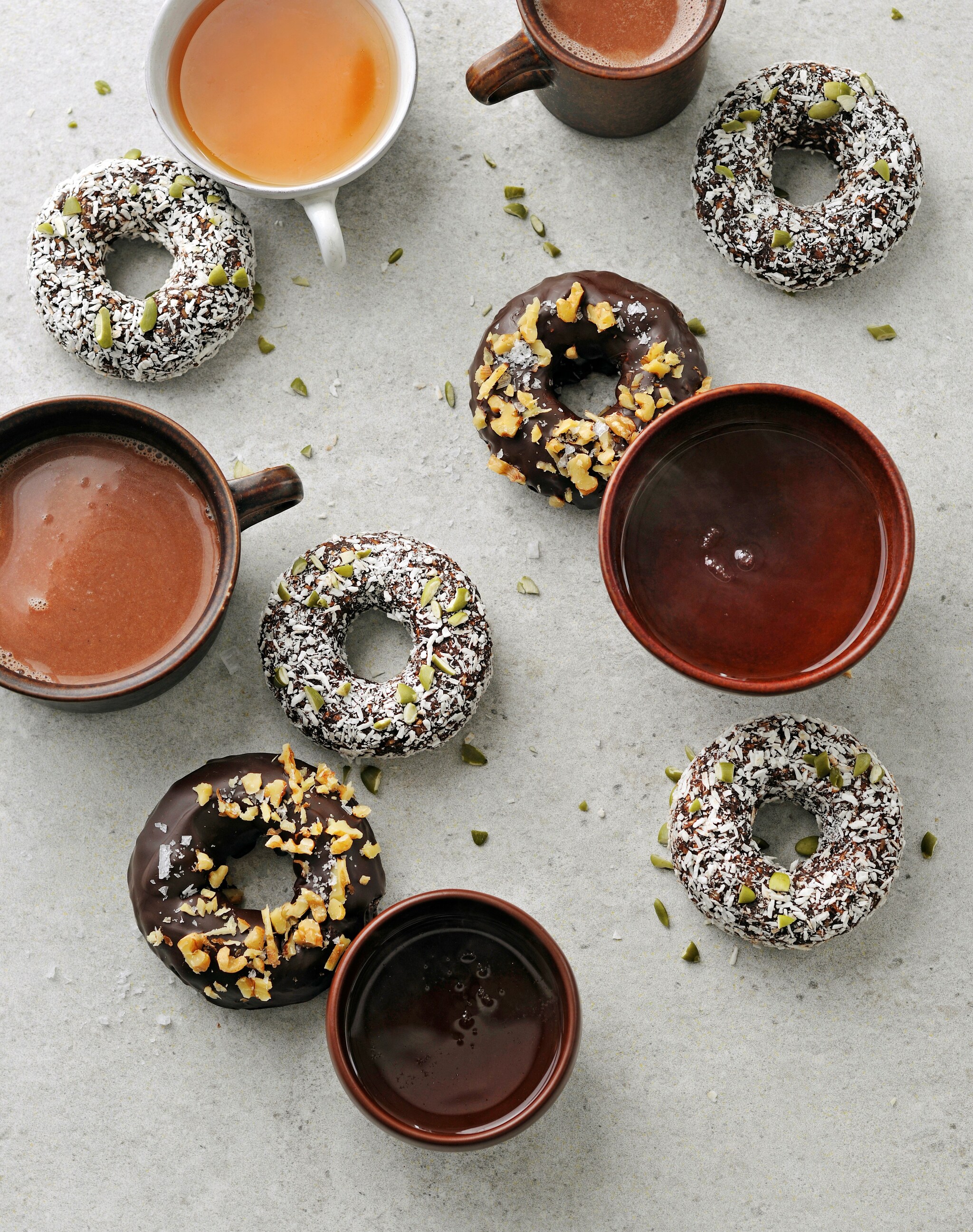 Recept op de 'Dag van de Donut': chocolade-notendonuts