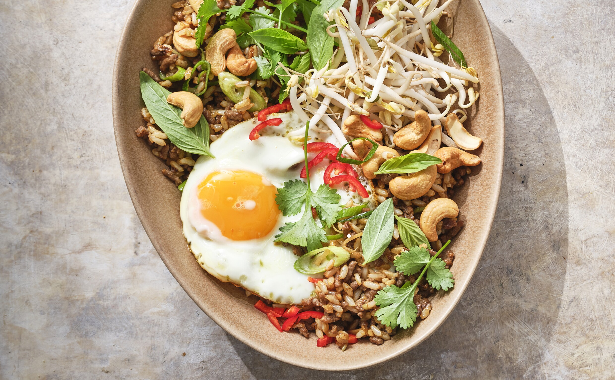 Slank diner: oosterse rijst met een spiegeleitje | Libelle