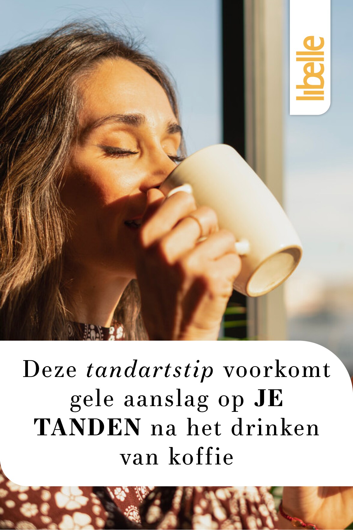 Deze tandartstip voorkomt gele aanslag op je tanden na het drinken van ...