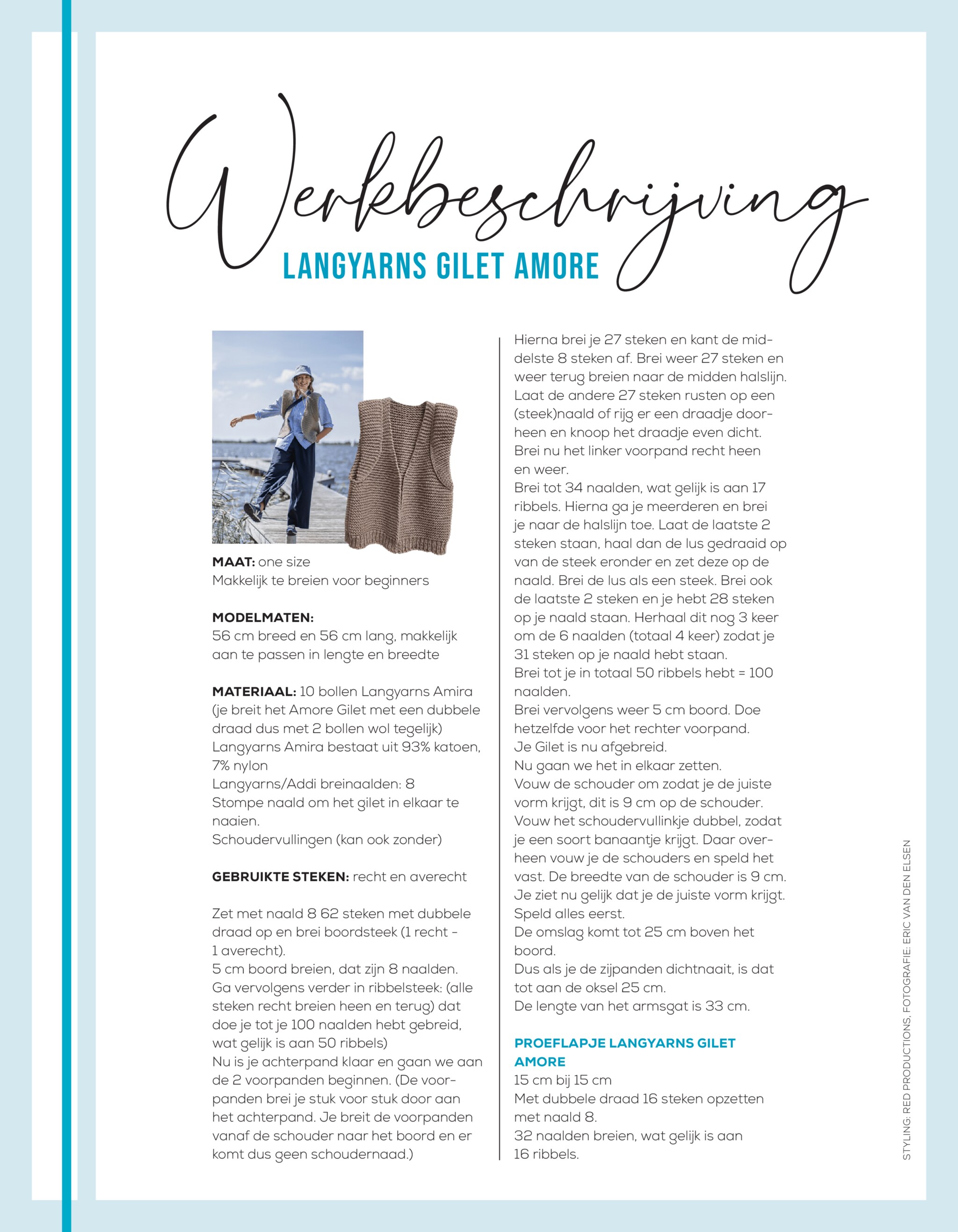 Brei ’t zelf: dit olijfgroene gilet voor ieder moment!