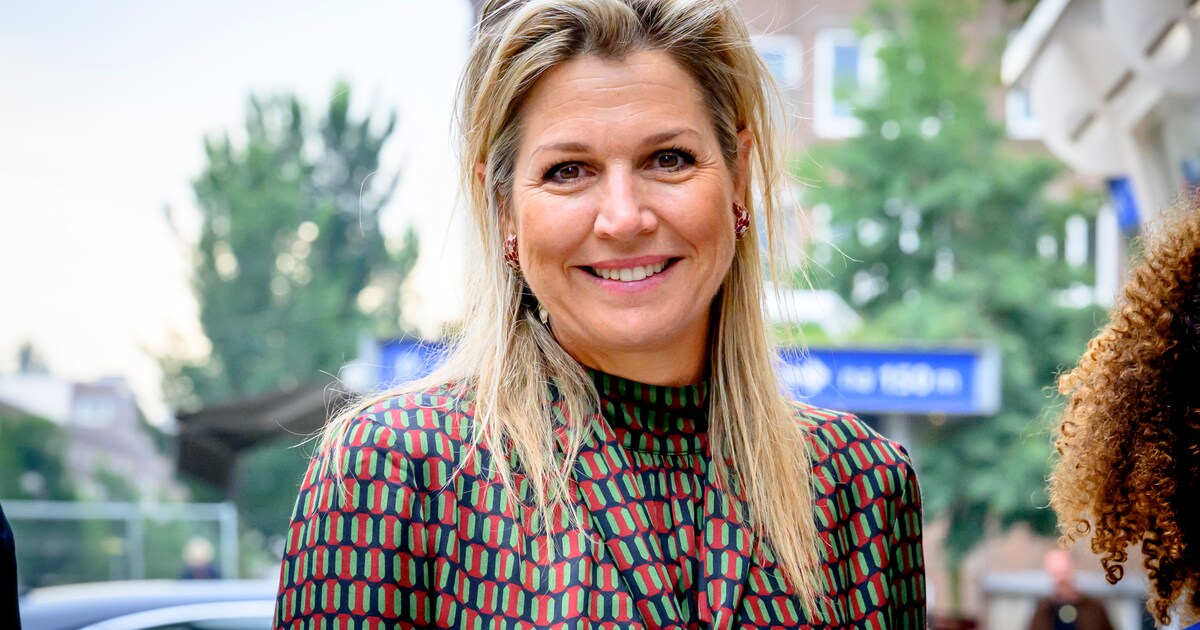 Koningin Máxima loopt voor op de trends en verschijnt in olijfgroene ...