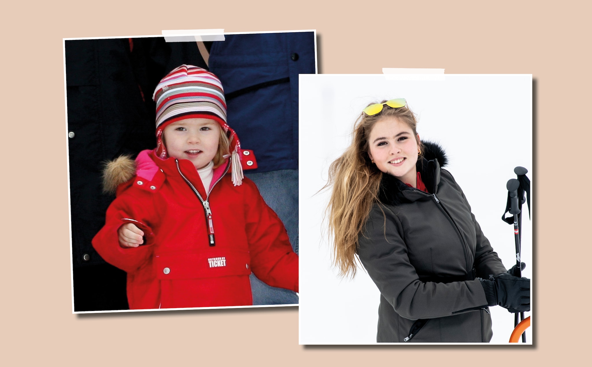 20 jaar geleden maakte prinses Amalia haar debuut in de sneeuw van Lech