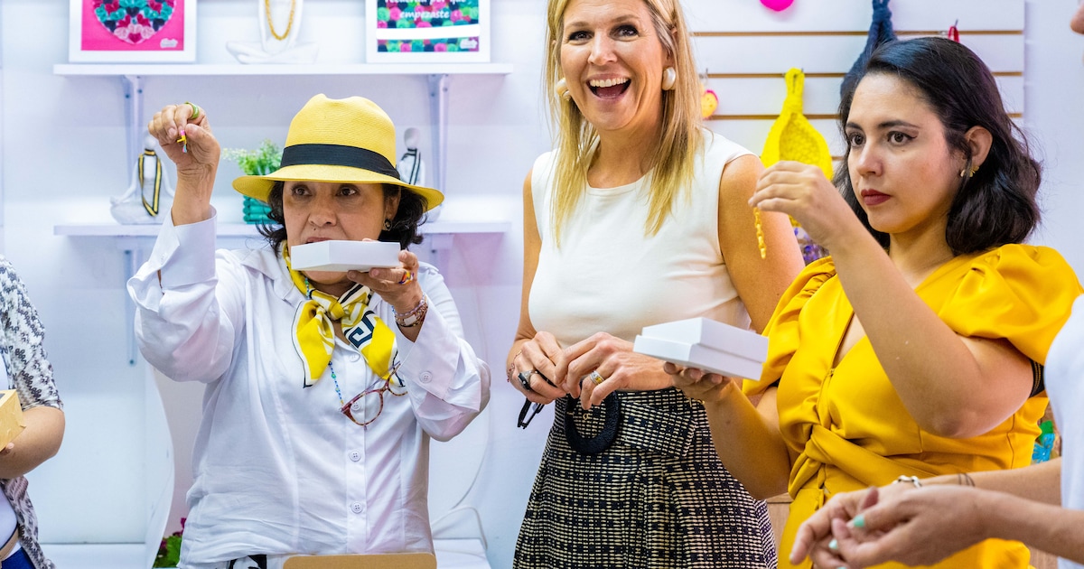 Máxima in Colombia: hippe slippers en een mandje voor Mambo | Libelle