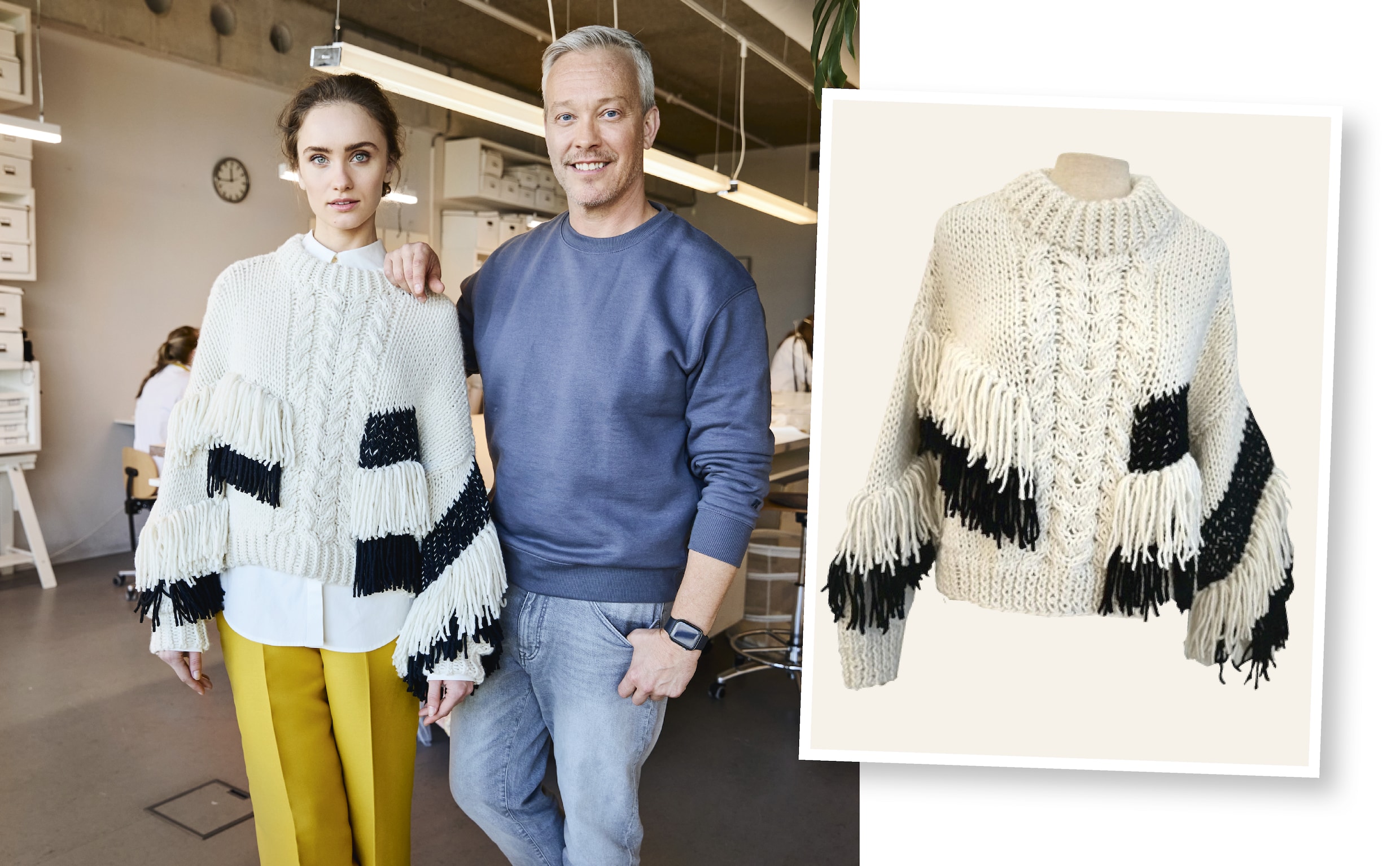 Toffe trui met franjes van ontwerper Claes Iversen | Libelle