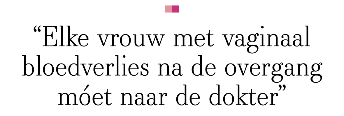 Daarom moet je bloedverlies na de overgang nóóit negeren