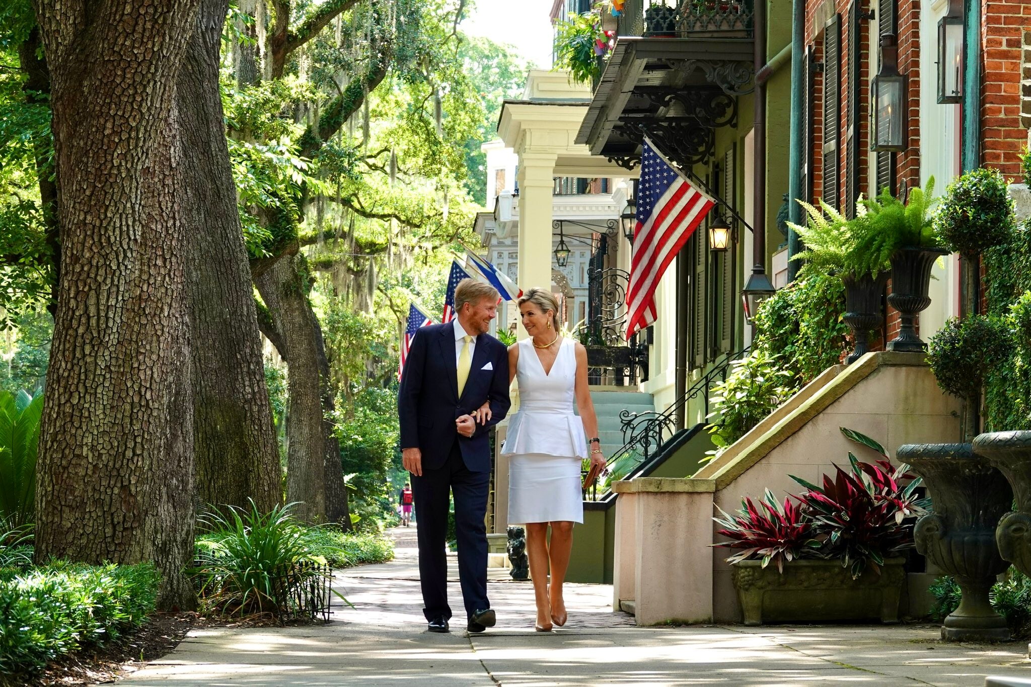 Máxima in Brooklyn: beeldig blauw met bloemen | Libelle