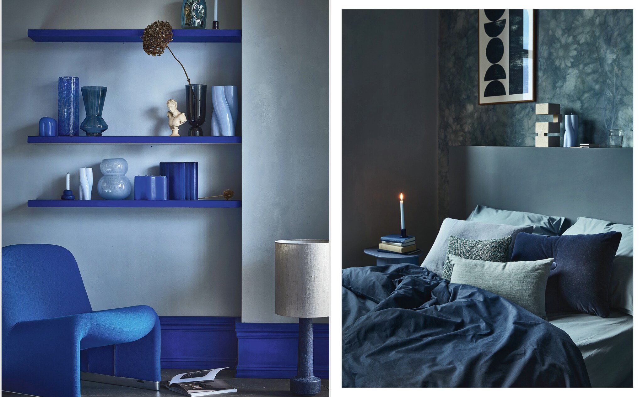 Zo creëer je een andere sfeer met de kleur blauw in huis