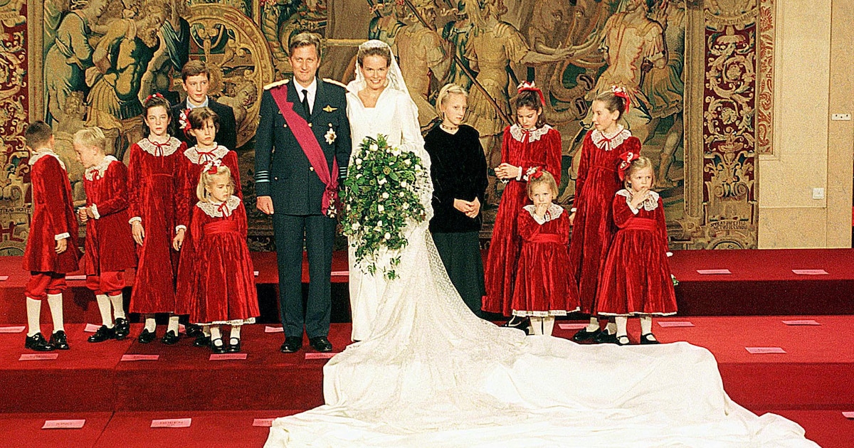 Zó bizar zwaar was het bruidsboeket van koningin Mathilde