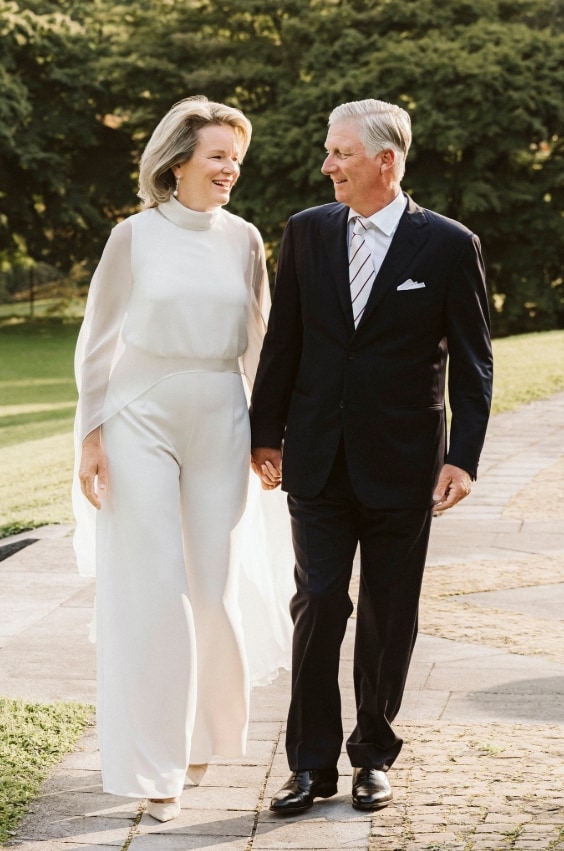 Zó bizar zwaar was het bruidsboeket van koningin Mathilde
