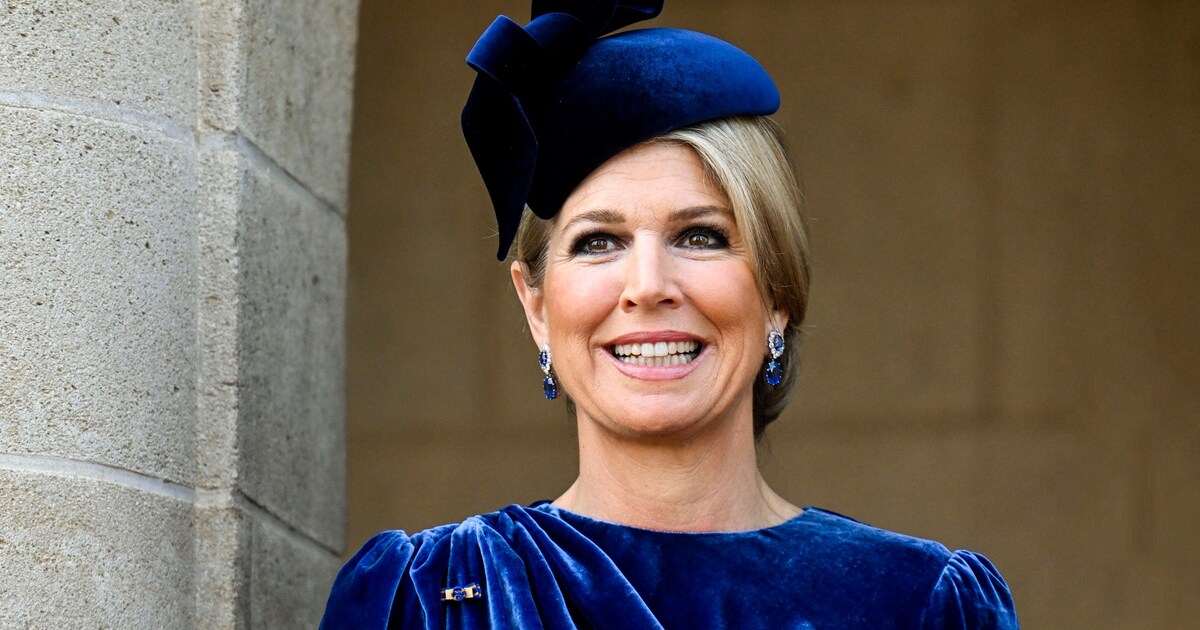Koningin Máxima opent het staatsbezoek aan Cyprus in chic blauw fluweel ...
