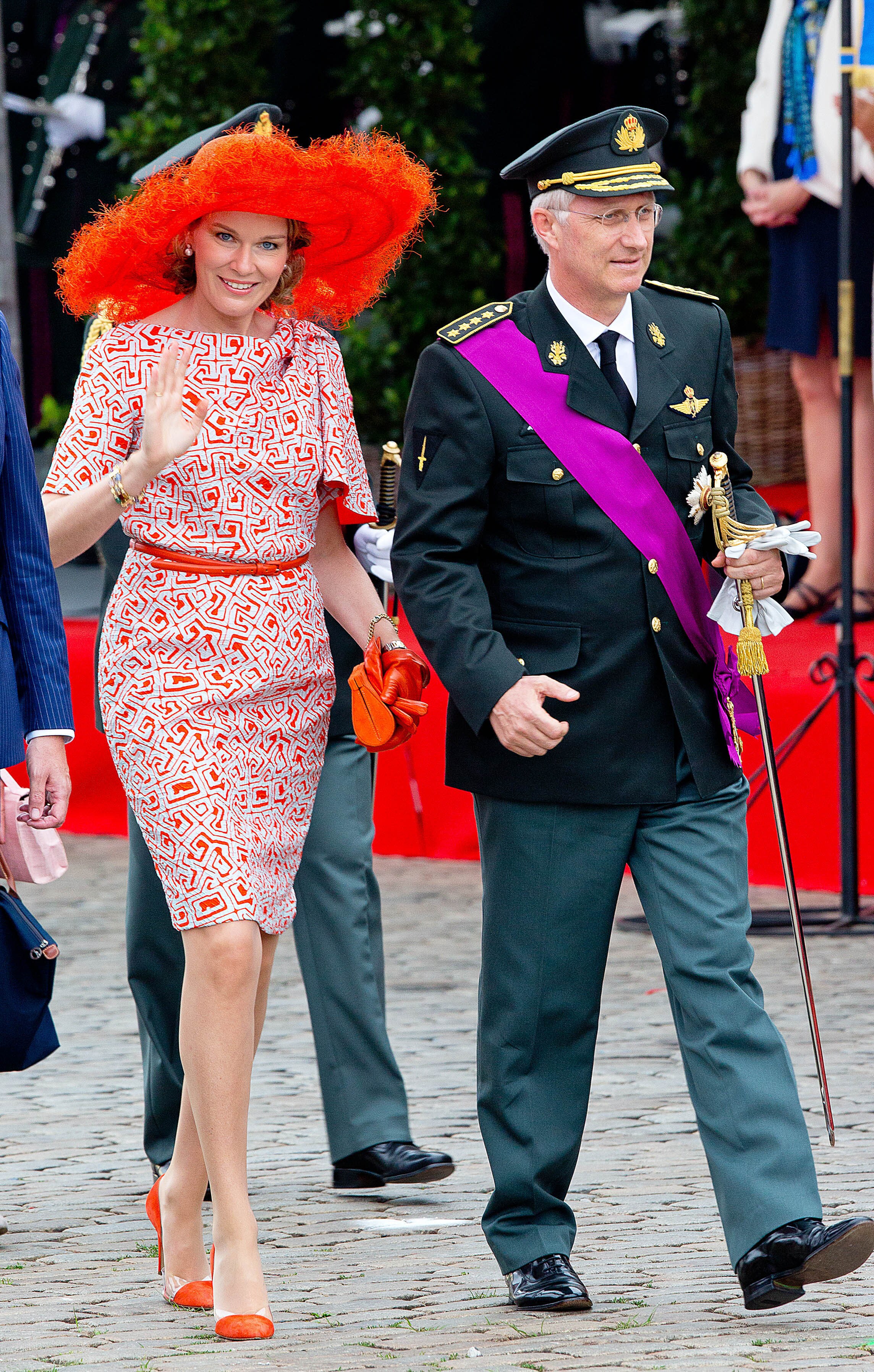 De mooiste looks van koningin Mathilde voor de Nationale Dag van België ...