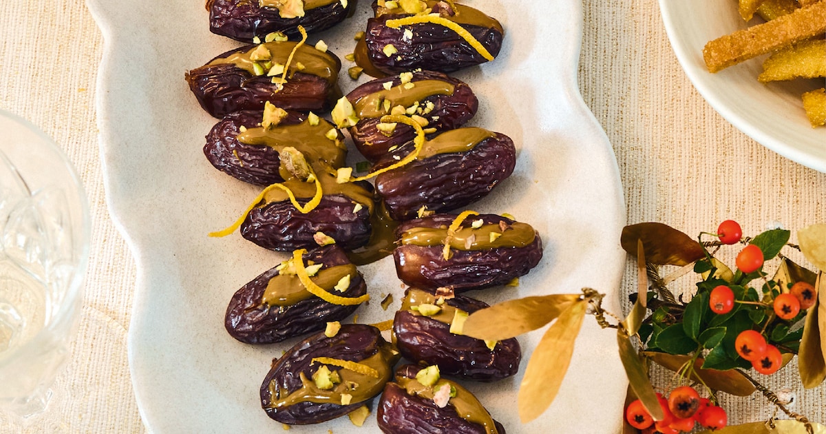 De amuse van 2025: deze dadels met pistachecrème staan in 15 minuten op ...